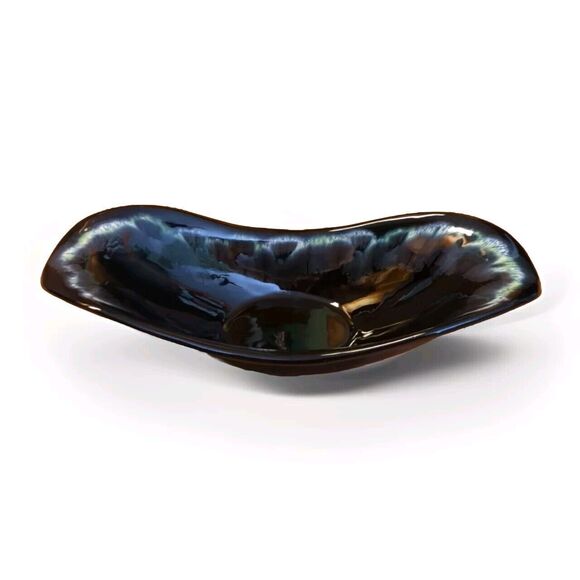 Accents | Royal Haeger Drip Glaze Scoop Console Dish Center Piece Mid ...